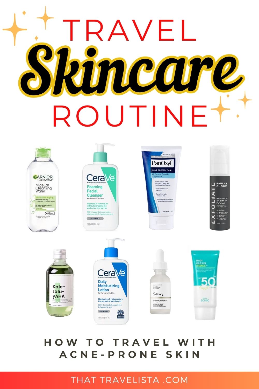 How to Travel with Acne-Prone Skin